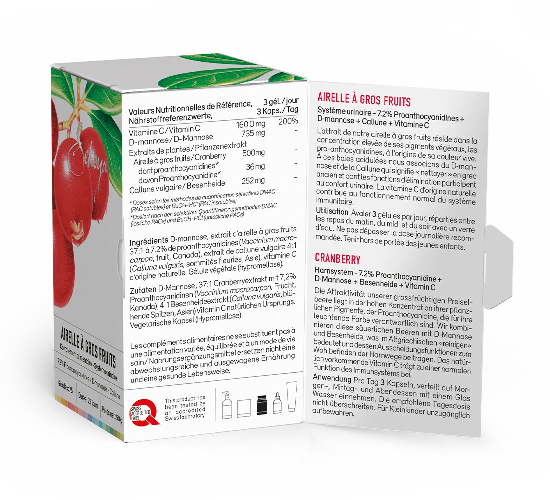 Airelle 75 gélules - Contre infections urinaires | Sekoya