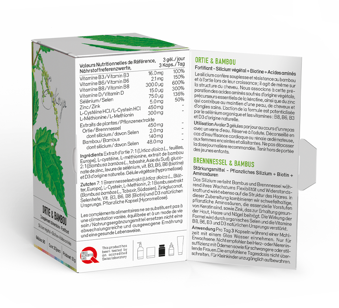 Nettle 60 capsules - Strengthens hair and nails | Sekoya
