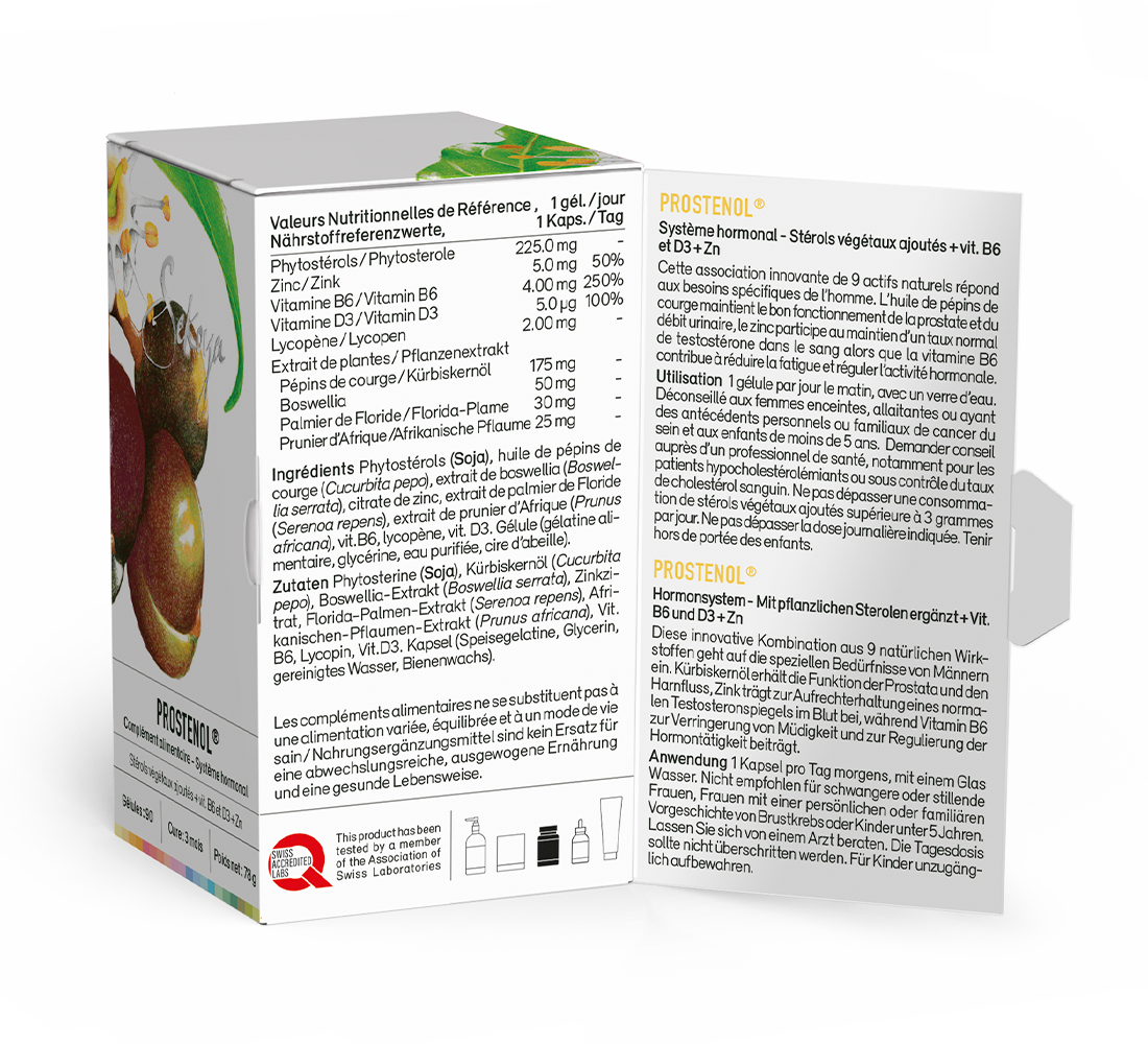 Prostenol® 90 gélules - Hypertrophie de la prostate | Sekoya